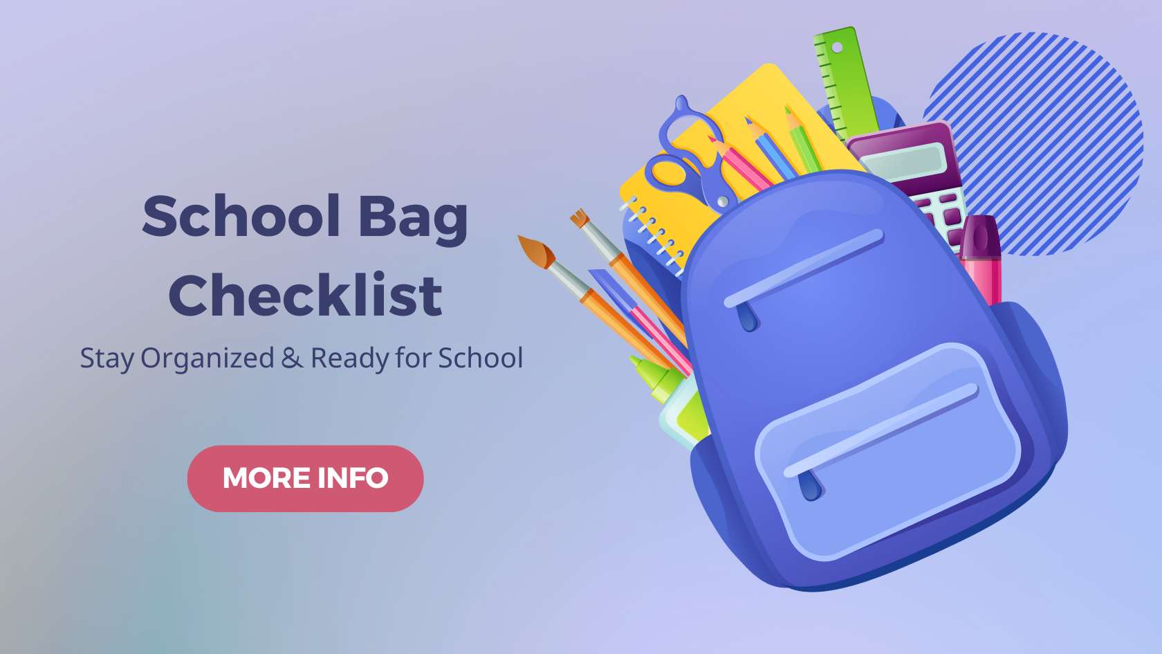 School Bag Checklist for Students | Vels Global School